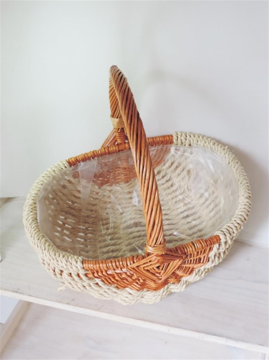 Petit panier osier et corde tressée | la Ruche des Passions